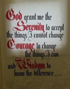 The Serenity Prayer Banner – Alcoholics Anonymous