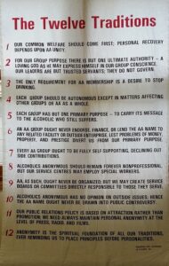 The Twelve Traditions Banner – Alcoholics Anonymous